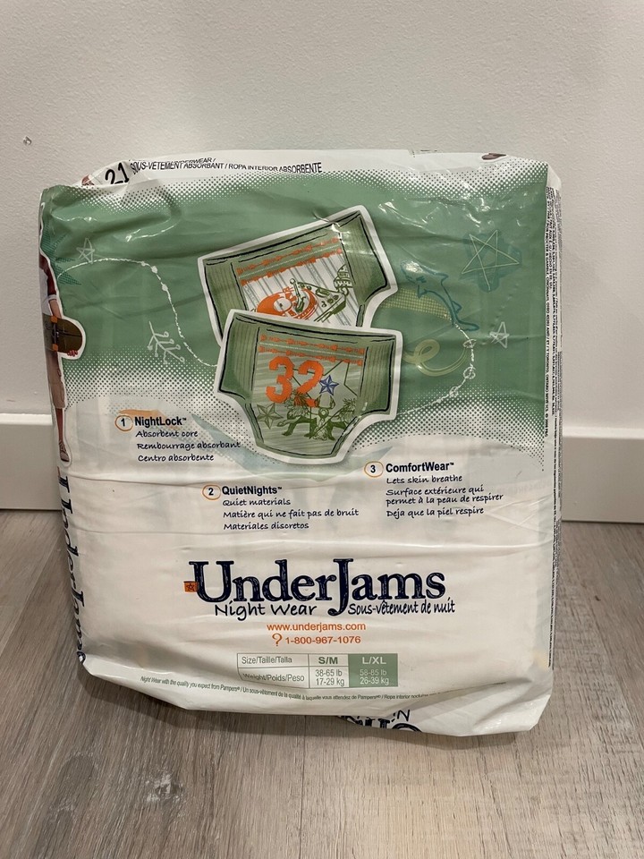 Pampers Underjams Bedtime Underwear Boys 21 Count Vintage 2008 | eBay