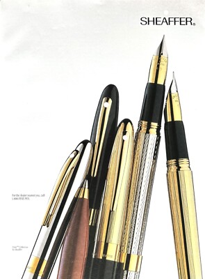 1993 SHEAFFER Pens The Crest Collection Original PRINT AD | eBay