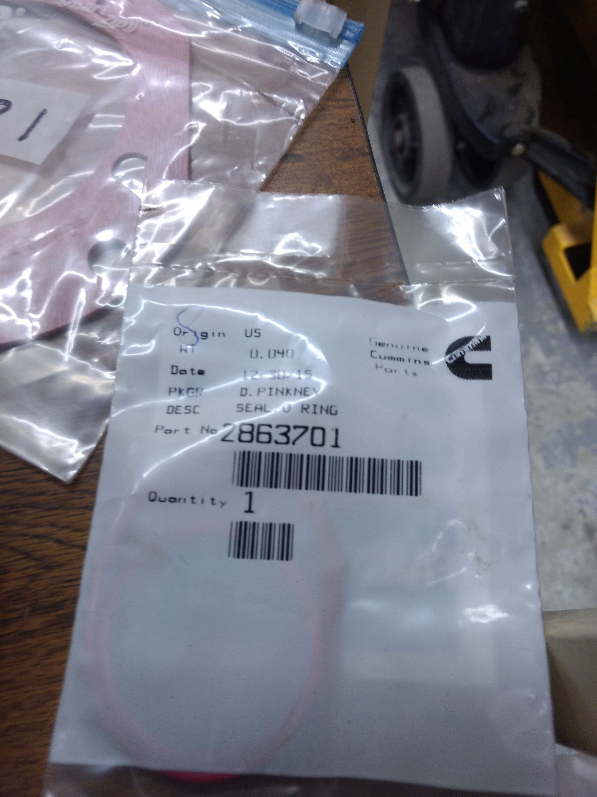 Cummins SEAL O RING 2863701 | eBay