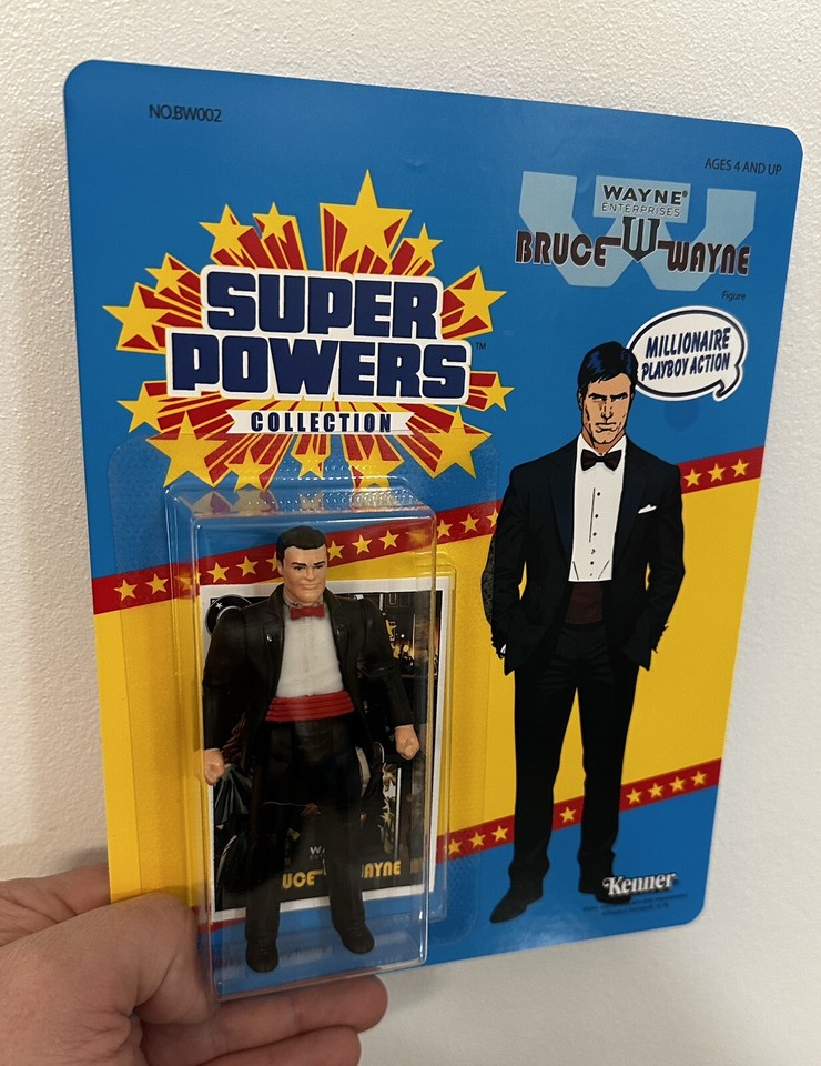 Custom DC “Kenner” Super Powers BRUCE WAYNE Figure - MOC - with ...
