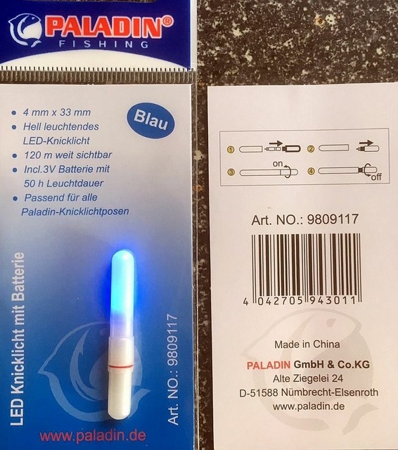 Paladin LED Knicklicht mit Batterie blau günstig kaufen | eBay
