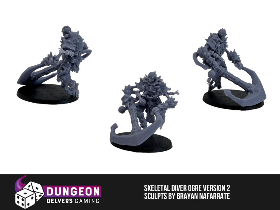 Skeleton Giant Ogre Anchor DND AOS Dungeons Dragons Miniature K ...