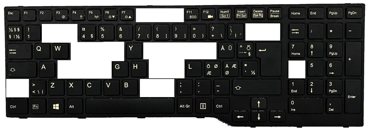 FS121 Key for keyboard Fujitsu Siemens Lifebook A357 A555 A514 A544 ...