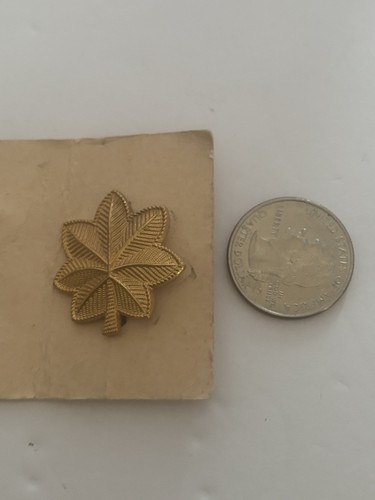 US Army Metal Collar Rank Pin USAF Shoulder Lieutenant Colonel LTC Gold ...