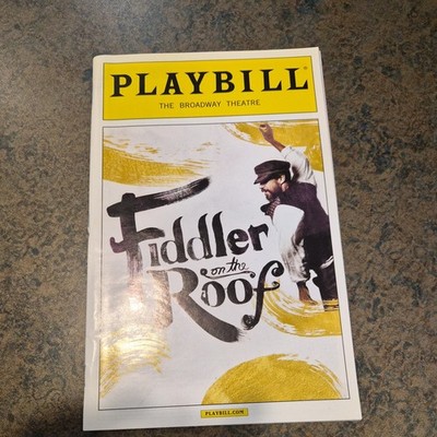 Fiddler On the Roof Playbill, January 2016, Danny Burstein, Jessica ...
