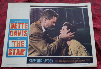 The Star 1952 Bette Davis Sterling Hayden ORIGINAL LOBBY CARD 11X14 ...