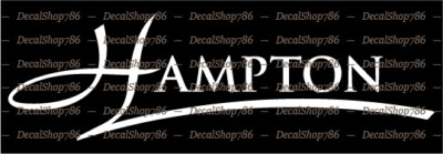 Hampton Pontoon - Outdoor Sports - Vinyl Die-Cut Peel N' Stick Decals ...