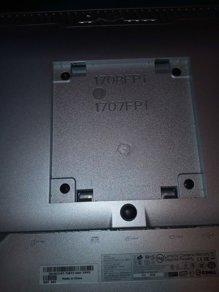 Pre-owned 2006 Dell REV-A01 DESKTOP COMPUTER FLAT SCREEN 17" MONITOR ...