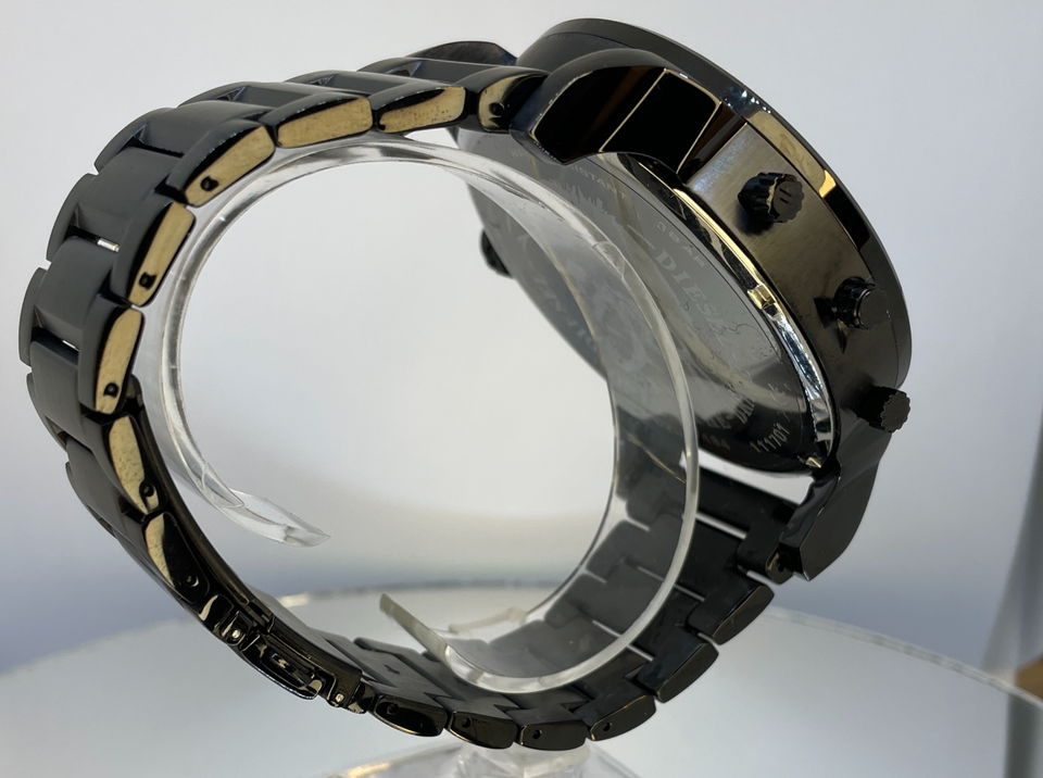 2025 Brand New Diesel Men's Mr. Daddy Chronograph, Gunmetal Watch Gold ...