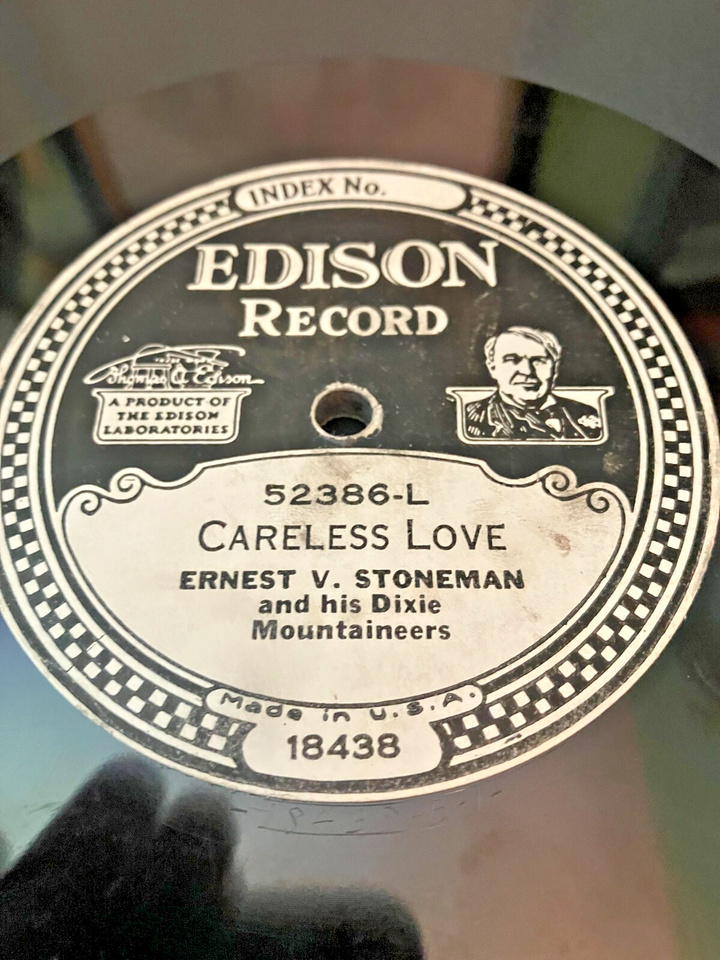 Edison Diamond Disc Record #52386 "Its Sinful to Flirt" Ernest Stoneman ...