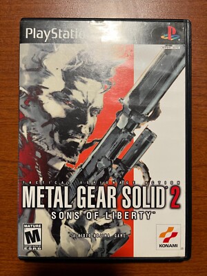 MGS 2 Metal Gear Solid 2 Sons of Liberty Sony PS2 PlayStation 2 Tested ...