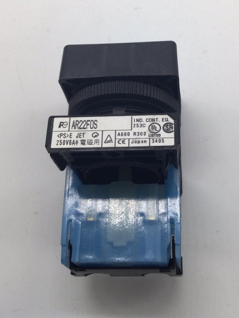 Fuji Electric AR22F0S Blue Momentary Push Button Switch 250v6a for sale ...