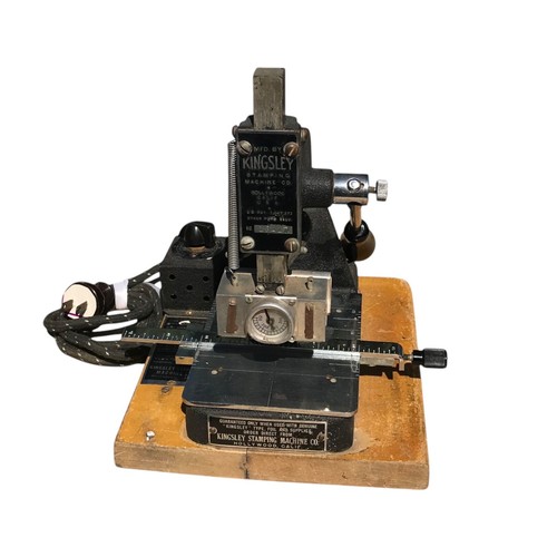 Kingsley Hot Foil Stamping Machine w/ Accessories Tested Works | eBay