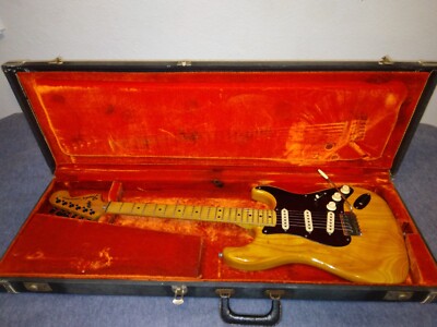EARLY 70'S FENDER STANDARD STRATOCASTER NATURAL MICRO TILT NECK ...