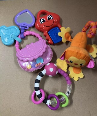 Lot Of 4 Fisher Price Sensory/rattles Baby Toys | eBay
