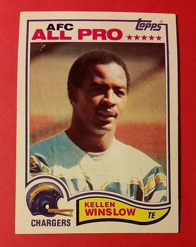 VINTAGE HOF KELLEN WINSLOW #241 CHARGERS * MISSOURI TIGERS 1982 TOPPS ...