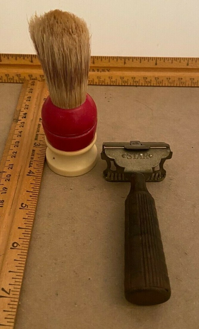 Vintage Star Razor & Ever-Ready Sterilized 100 Shaving Brush | eBay