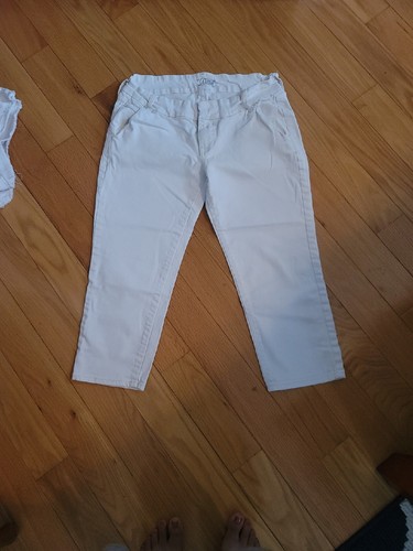Old Navy The Diva White Capri Pants 6 Denim | eBay