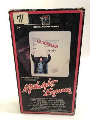 Midnight Express (VHS, 1985) Brad Davis Paul Smith ORIGINAL RCA 4 FLAP ...