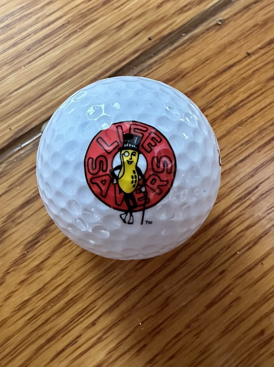 *RARE VINTAGE* MR. PEANUT x Lifesavers Logo Golf Ball - Unused ...