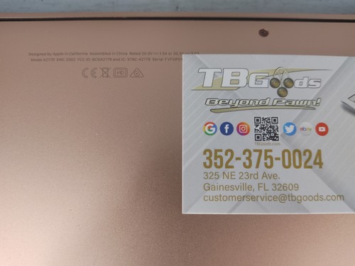 AS IS Apple MacBook Air Retina Gold 13" A2179 (January, 2020) *Boot ...