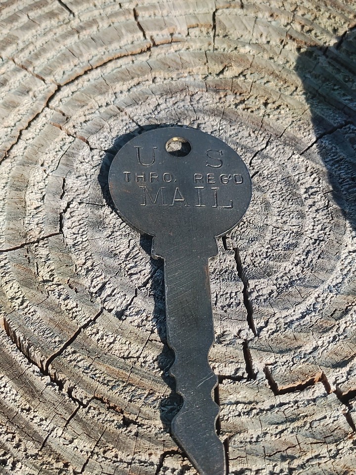 VINTAGE USPO REG'D MAIL LOCK with POSTAL KEY, WORKS GOOD! | eBay