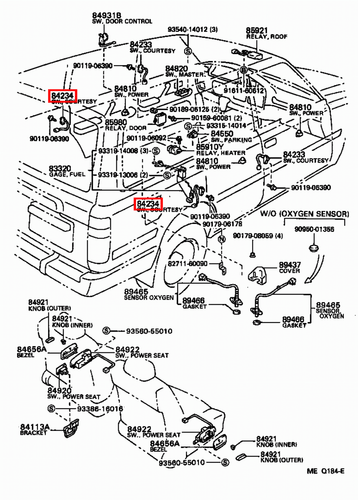 Genuine Toyota LandCruiser 80 Series HDJ FZJ Rear Door Courtesy Light ...