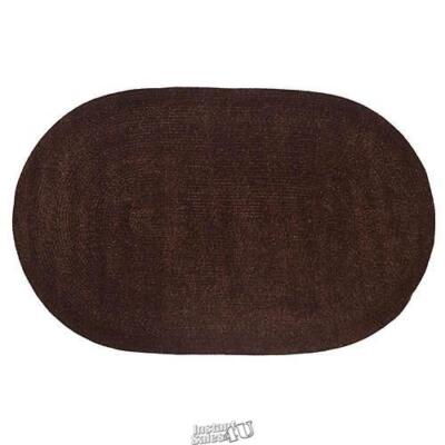 Reversible Chenille Braided Rug 22"x40"-Chestnut Slip Resistant Indoor ...