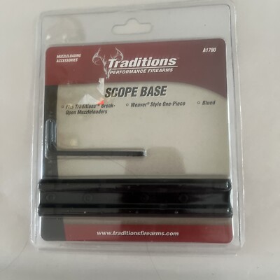 Traditions One Piece Aluminum Base Weaver Style Rifle Scope Base ...