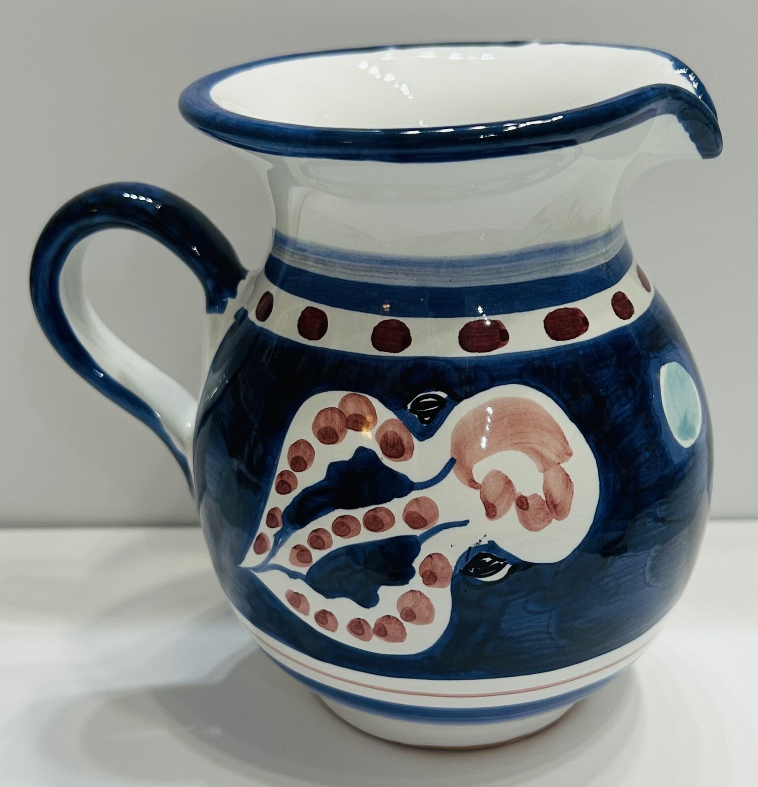 Vietri Pottery- Campagna 5’’ Pitcher Made/Painted by hand-Italy | eBay