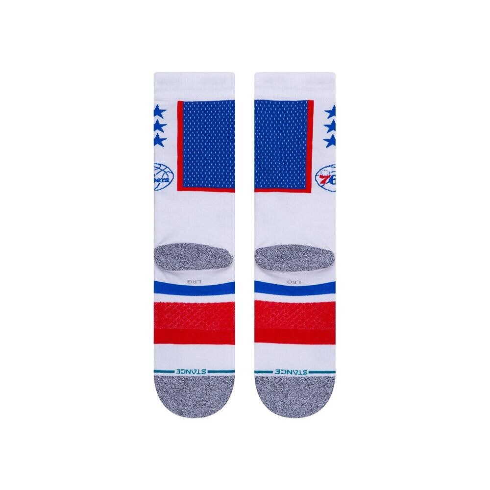 Stance NBA Philadelphia 76ers Shortcut 2 Casual Socks W/ Infiknit Size ...