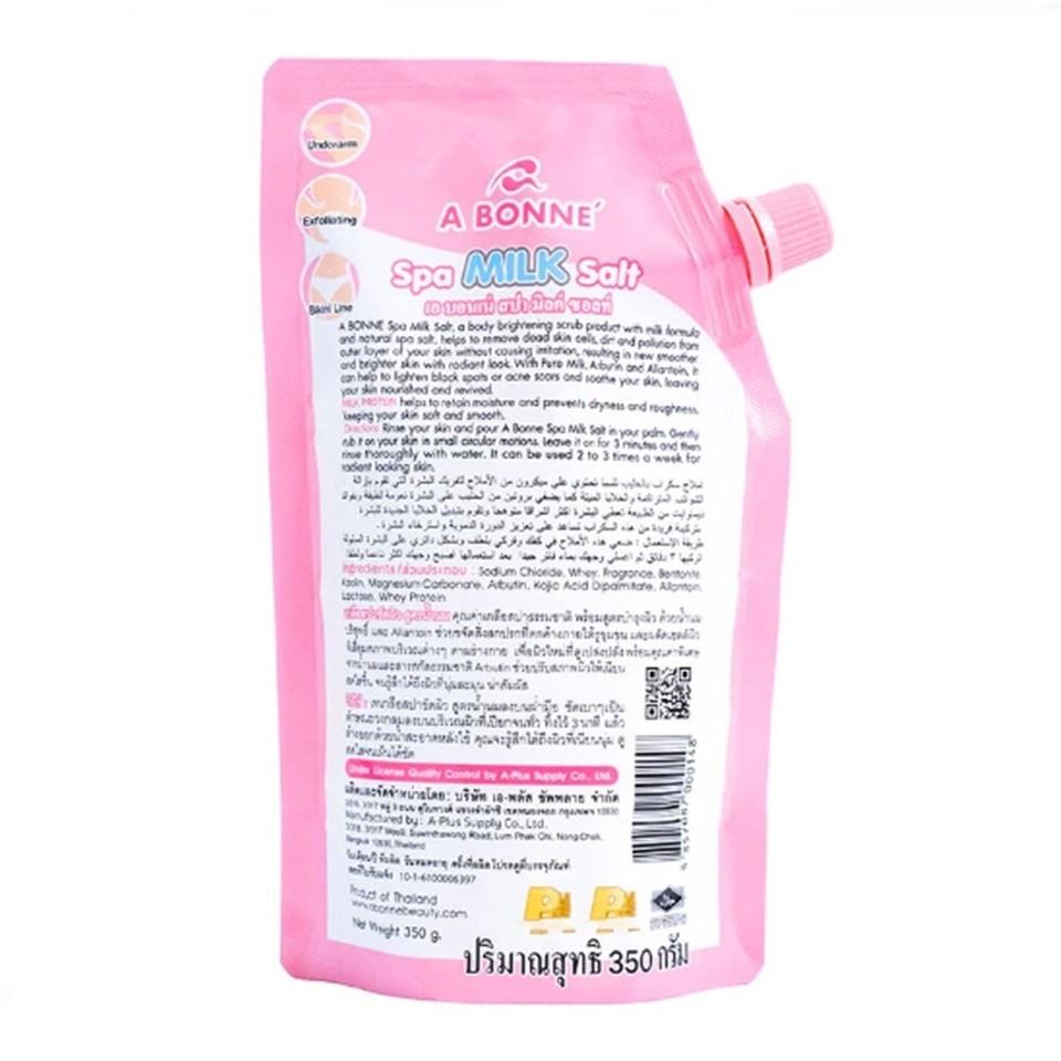A Bonne Spa Salt Scrub Milk Moisturizing Whitening Smooth & Baby Skin ...