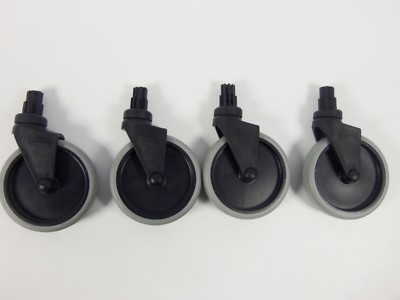 4 Rubbermaid Quikleen Non-Marking 5" Replacement Mop Bucket Casters ...