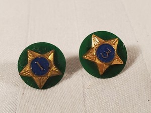BSA Boy Cub Scout Explorer Service Star Year 1 3 Pins Gold Stars Green ...