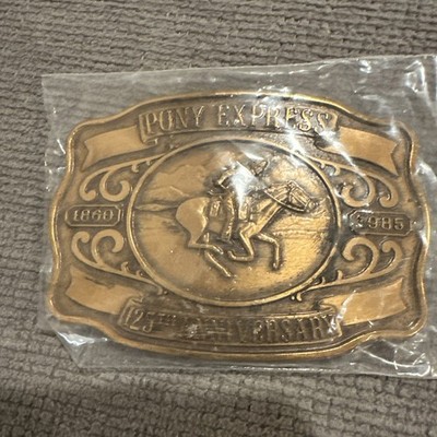 The Pony Express 125th Anniversary Providence Mint Bronze Vintage Belt ...