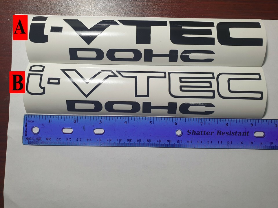 i-VTEC DOHC ivtec Vinyl Sticker Decal 9"x2" (NEW) | eBay