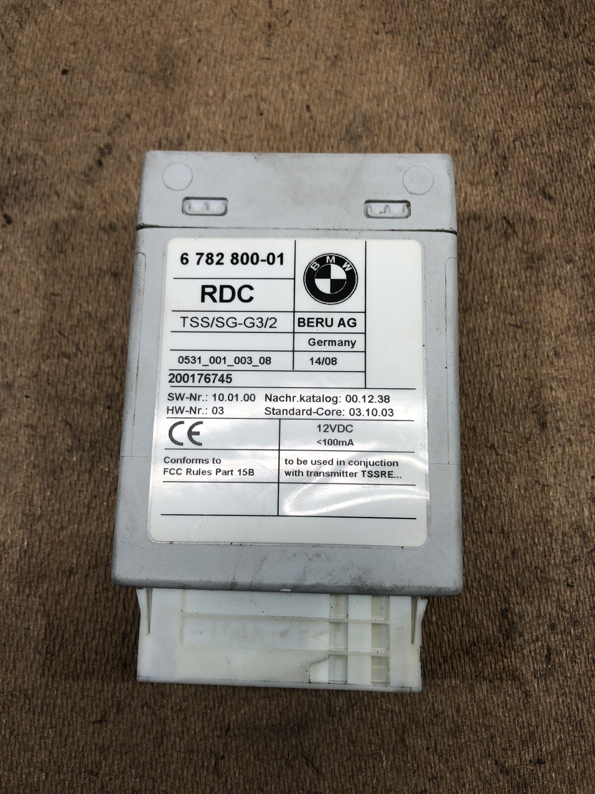 Tire Pressure Control RDC Unit BMW E65 E66 E60 E92 E93 E90 E88 E82 X1 ...