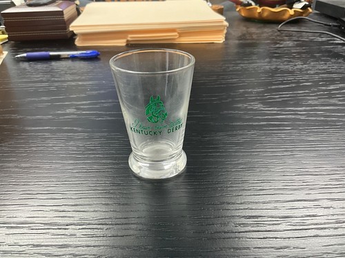 Rare 1945 Kentucky Derby Glass Jigger Horse Racing Churchill Downs | eBay