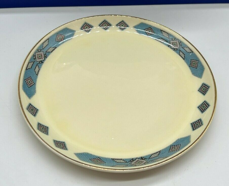 6 W. S. George Cavitt-Shaw China Cherokee Blue 1940s Salad Plates 7 1/4 ...