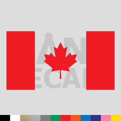Canadian Flag Vinyl Die Cut Decal Sticker - Canada Maple Leaf | eBay