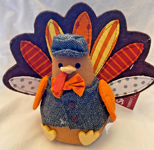 Target Spritz Thanksgiving Sitting Turkey W/ Felt Cape & Orange Bowtie ...