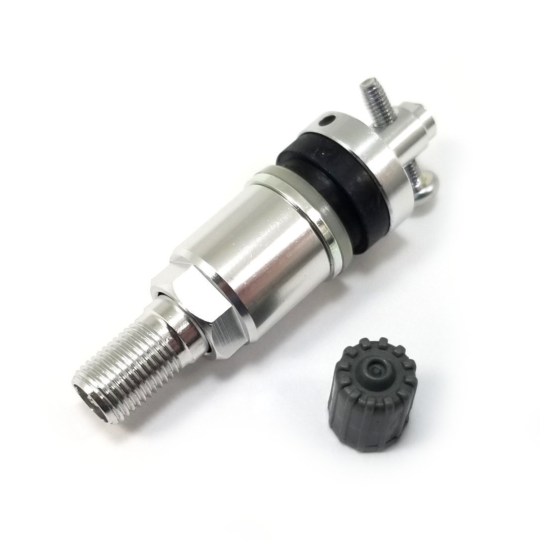 Chrome Aluminum Clamp-On TPMS Valve Stem for Smart Sensor One/ITM Uni ...