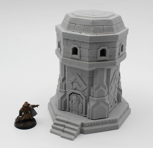 Dwarven Guard Tower 28mm 3D Printed Miniatures Terrain LotR MESBG Moria ...