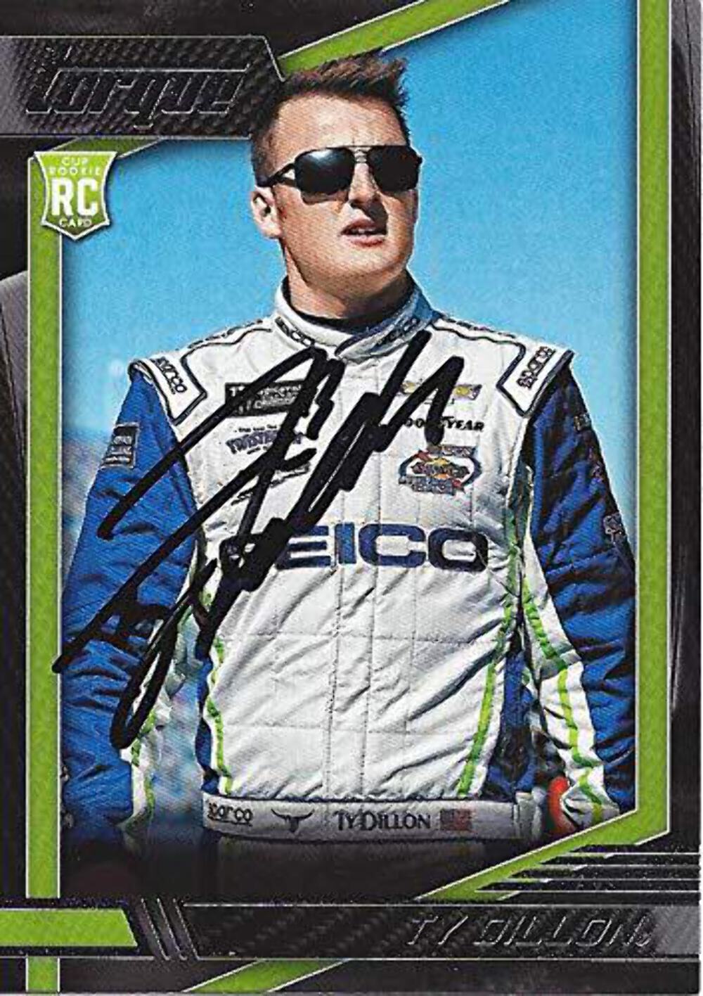 AUTOGRAPHED Ty Dillon 2017 Panini Torque Racing OFFICIAL ROOKIE CARD ...