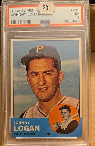 1963 Topps - Johnny Logan #259 for sale online | eBay
