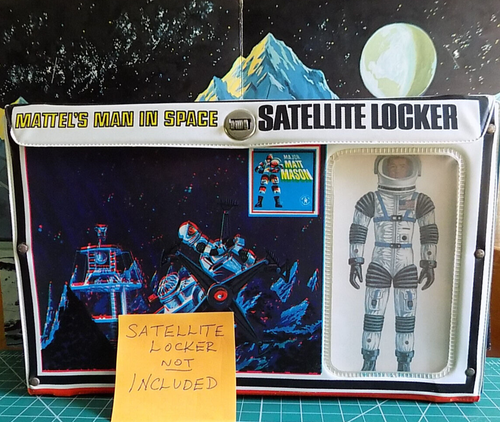 1966 Mattel Major Matt Mason SATELLITE LOCKER Insert Card | eBay