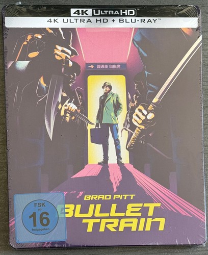Bullet Train | Limited 4K Steelbook | OOP | 4K UltraHD + Blu-Ray | Neu ...