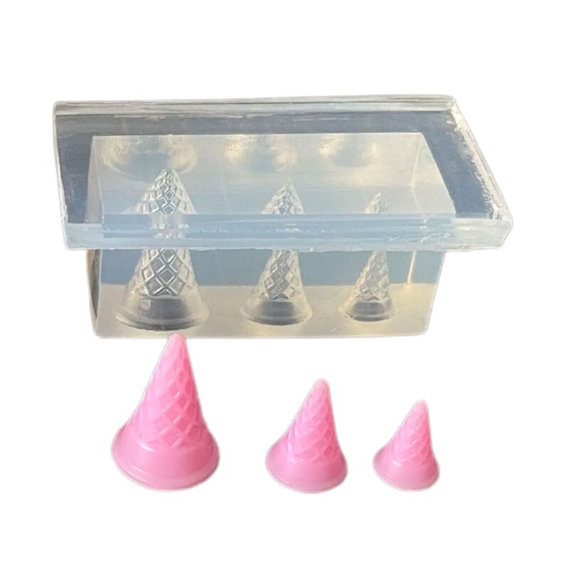 Epoxy Resin Mold Play Silicone Mold Ice Cream Cones Shaped Toy | eBay
