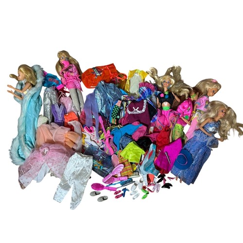 80s 90s Barbie Ken Dolls Clothes Accessories Lot Neon Barbie Rockers ...