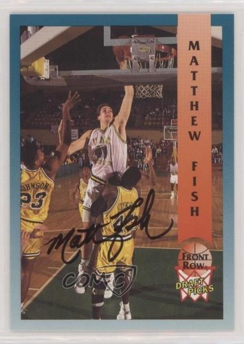 1992 Front Row Authentic Signatures /500 Matthew Fish #84 Auto | eBay